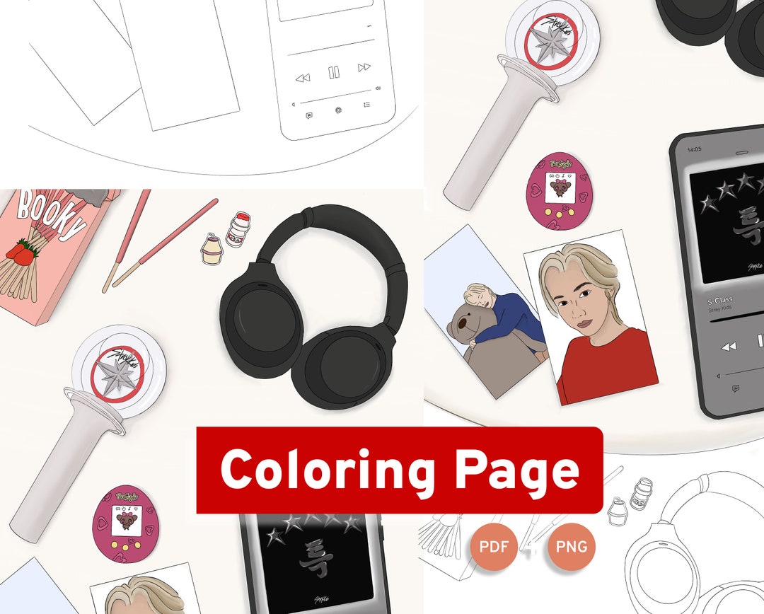Kpop Coloring Page Customize With Fav Idol Basic Sketch - Etsy