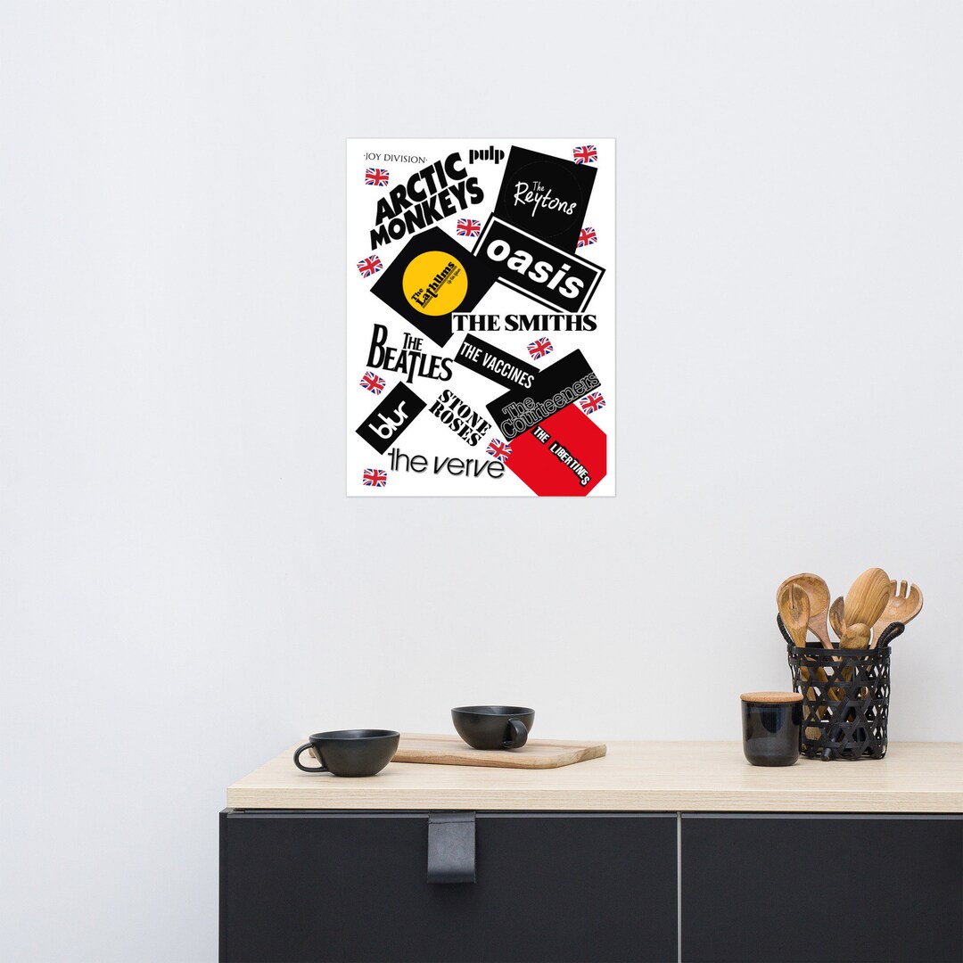 The Greats - British Bands - Wall Art - Rock and Roll - Indie Art - Etsy