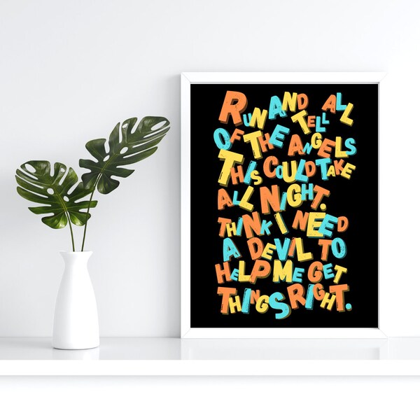Foo Fighters Lyrics Etsy 5402