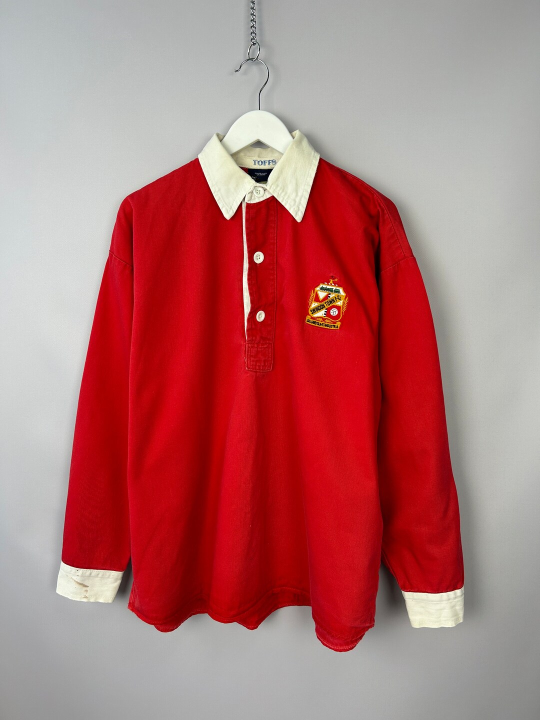 Swindon Town FC Toffs Football Team Soccer Longsleeve Jersey Top Size L ...