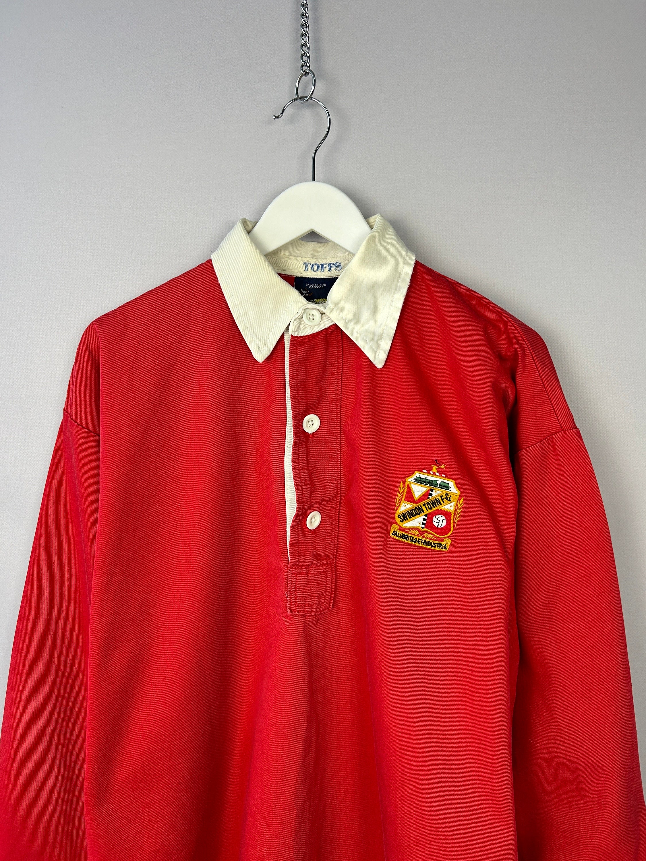 Swindon Town FC Toffs Football Team Soccer Longsleeve Jersey Top Size L ...
