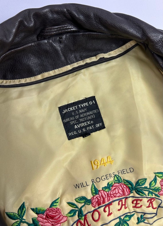 Vintage 90s Avirex Type G1 Cockpit Leather Jacket 4XL… - Gem