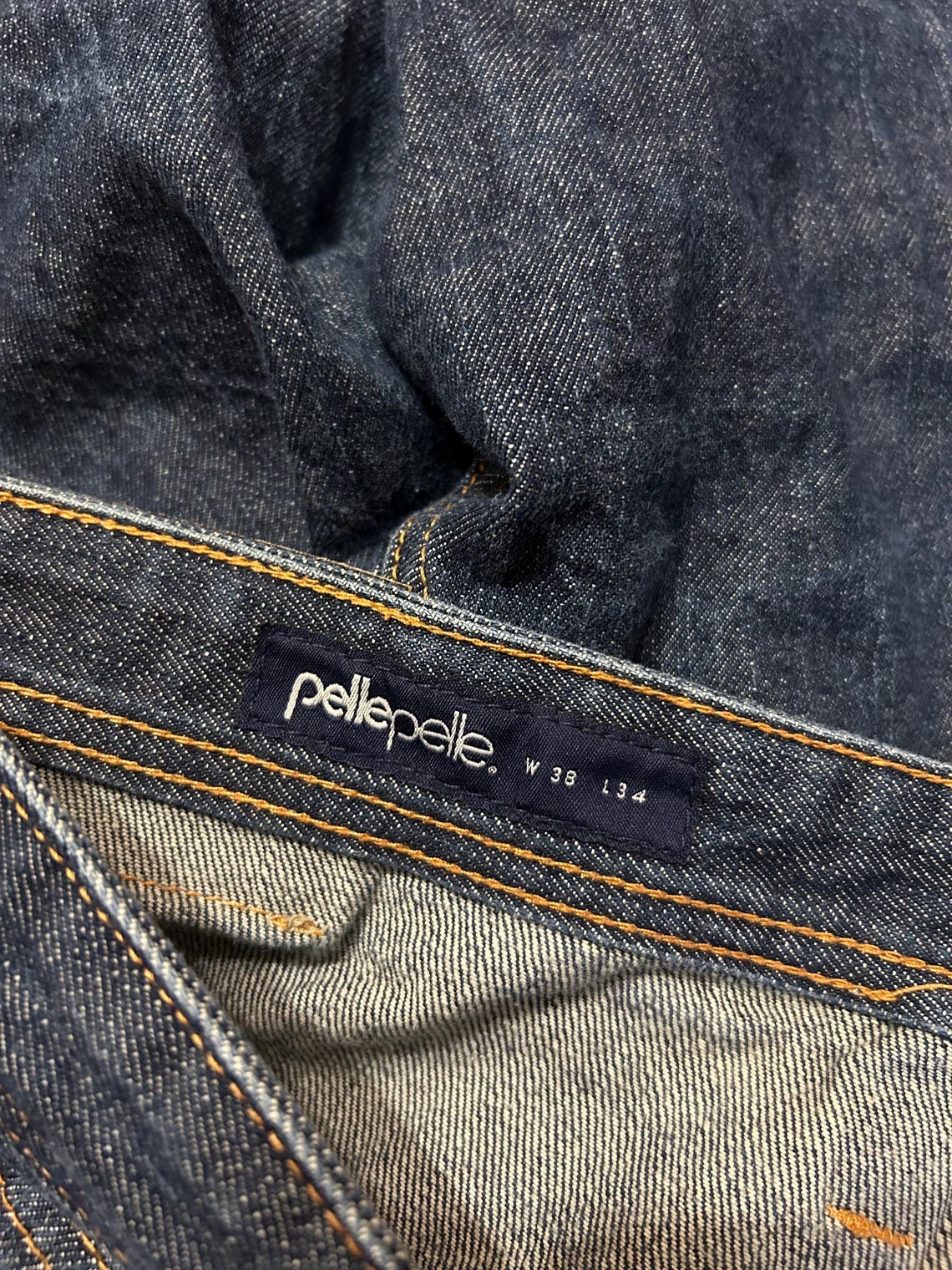 Pelle Pelle Marc Buchanan Big Logo Jeans Size 38x34 Vintage Y2k - Etsy