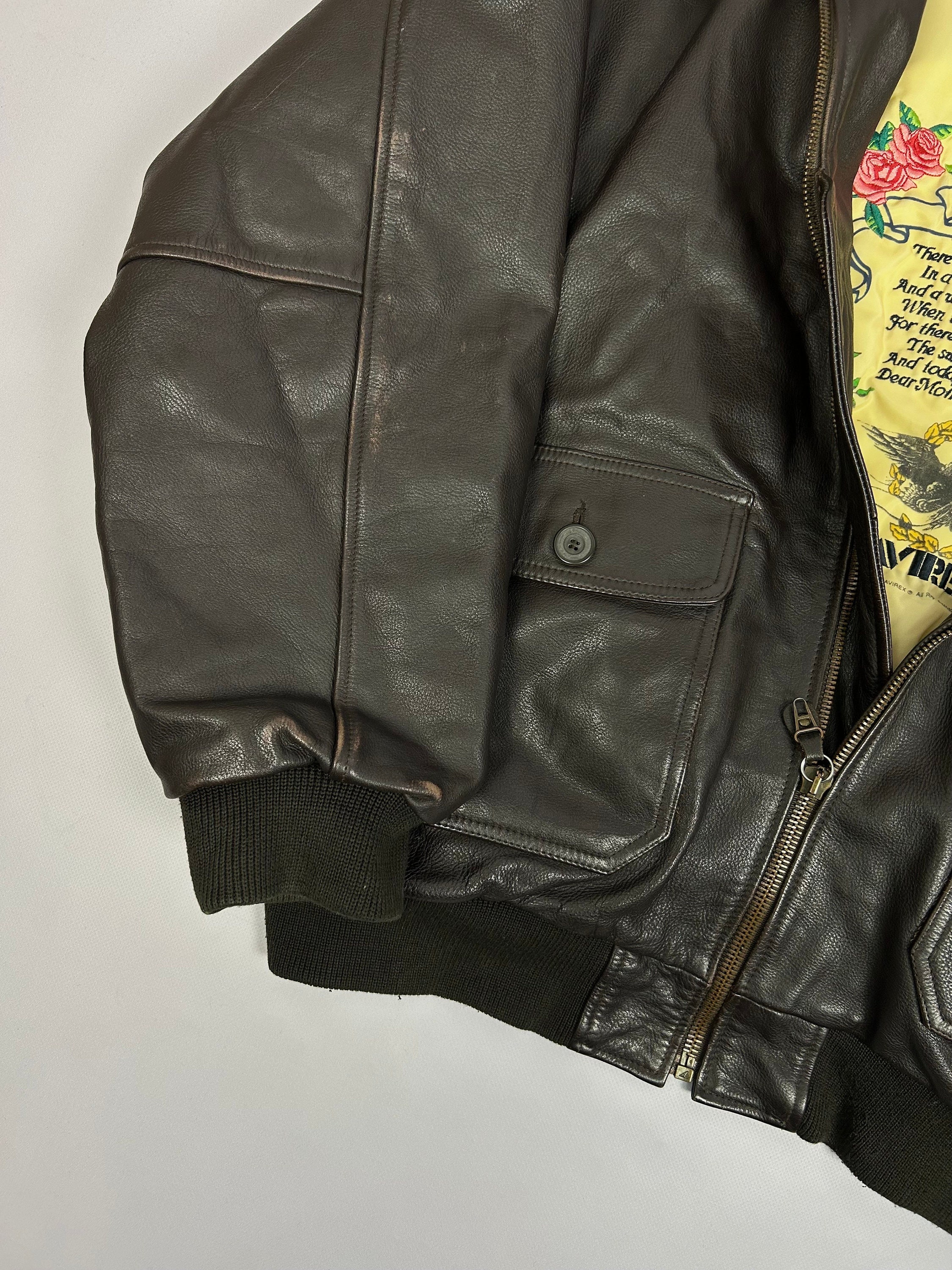 Vintage 90s Avirex Type G1 Cockpit Leather Jacket 4XL Y2k Vintage 90s Avirex Type G1 Cockpit Leather Jacket 4XL Y2k