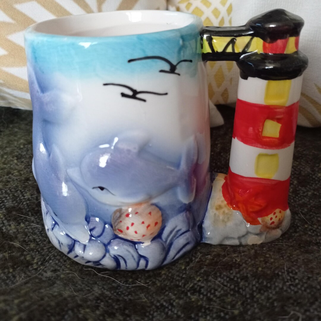 Lighthouse Theme Slip Mug - Etsy
