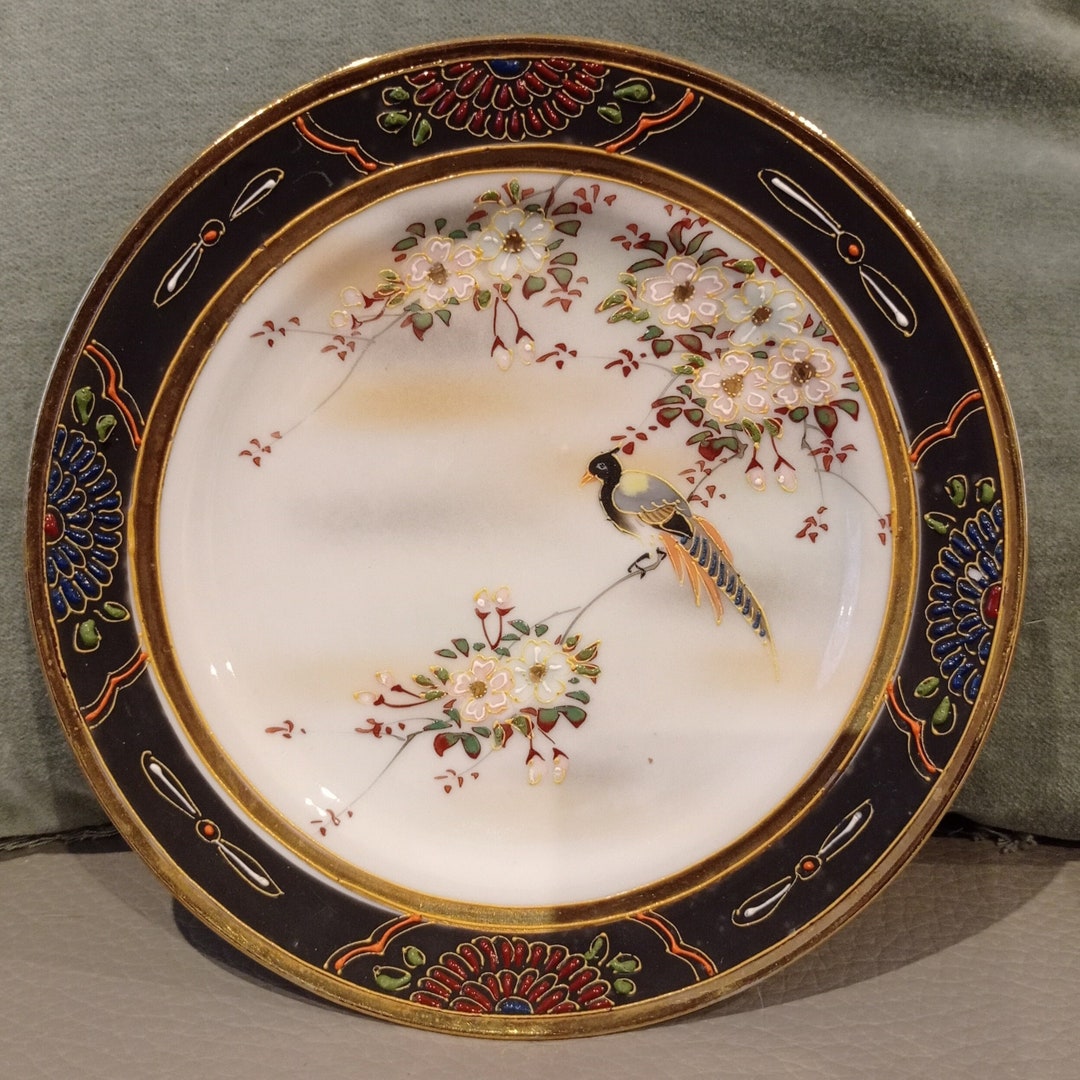 Japanese Decorative Plate Bird on the Branch - Etsy