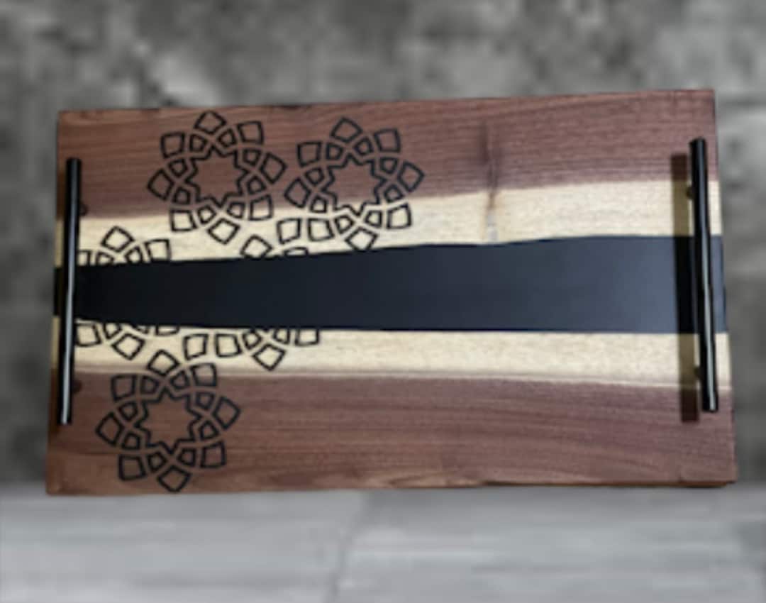 Live Edge River Serving Tray - Etsy