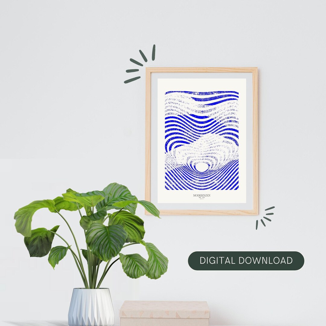 Modern Deep Sea Art Print INSTANT Digital Download Printable Abstract ...