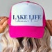 Lake Life Summer Club Snapback Trucker Cap, on the Lake Hat, Travel ...