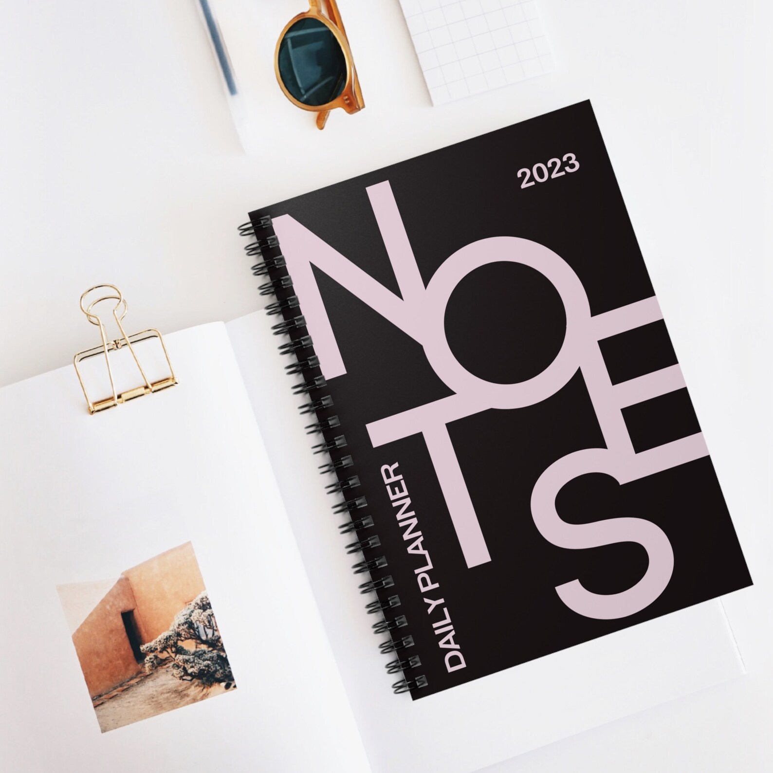 Daily Planner Spiral Notebook, Aesthetic Daily Gratitude Journal Gift ...