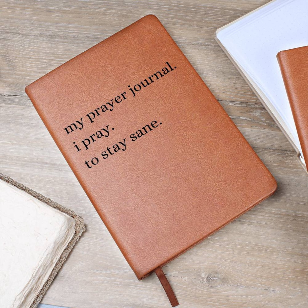 Personalized Engraved Leather Prayer Journal Self Love Prayer - Etsy