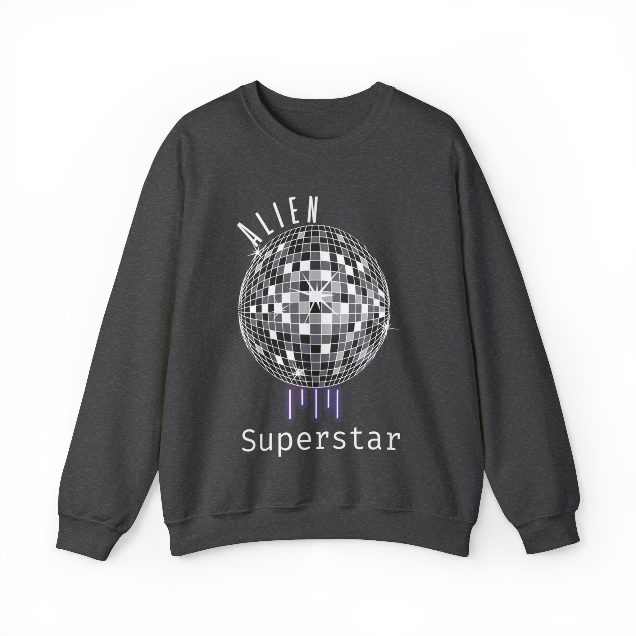 Alien Superstar Retro Disco Ball Sweatshirt, Trendy Disco Cowgirl ...