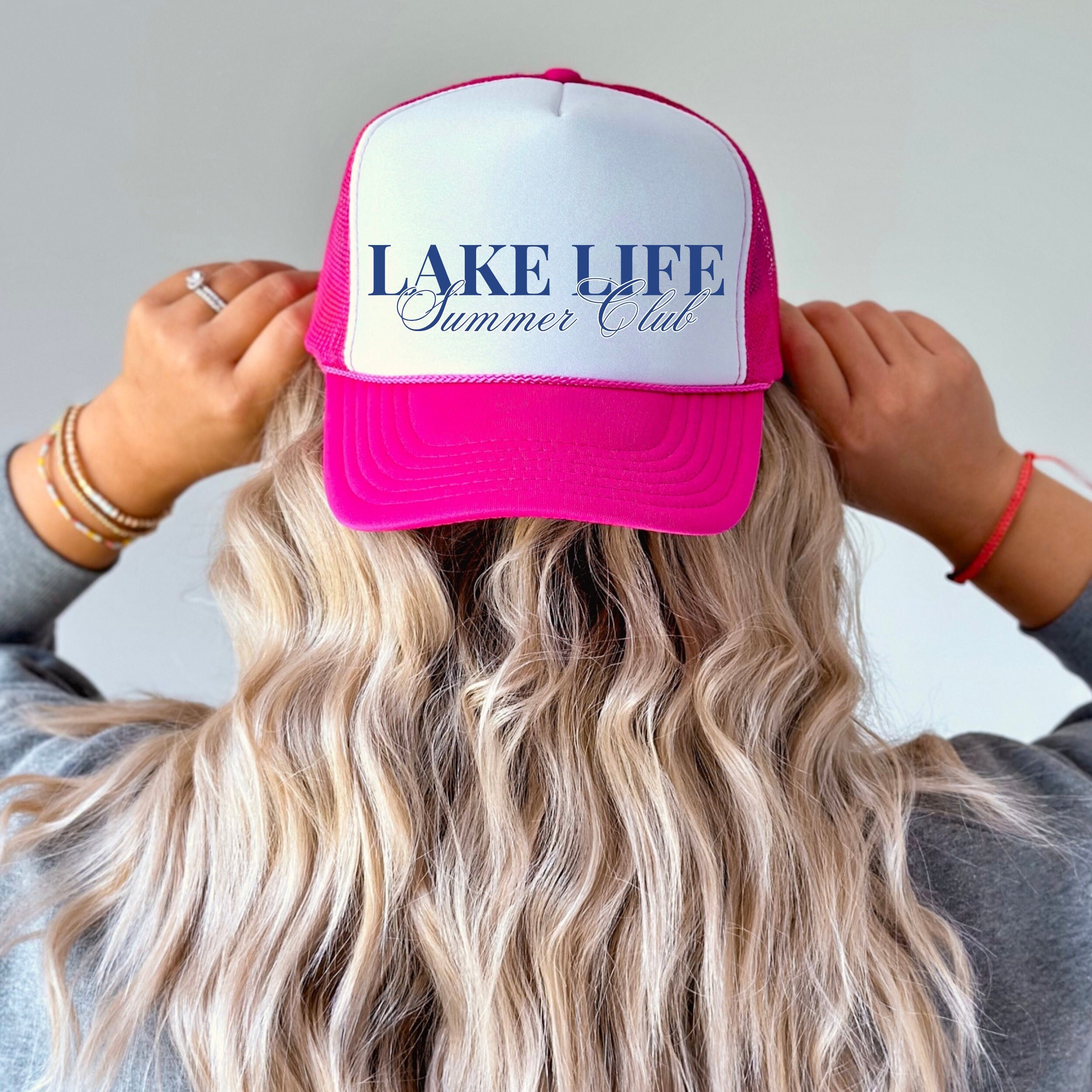 Lake Life Summer Club Snapback Trucker Cap, on the Lake Hat, Travel ...