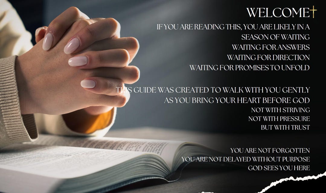 7 Days of Guided Prayers for Women Waiting on God - Etsy