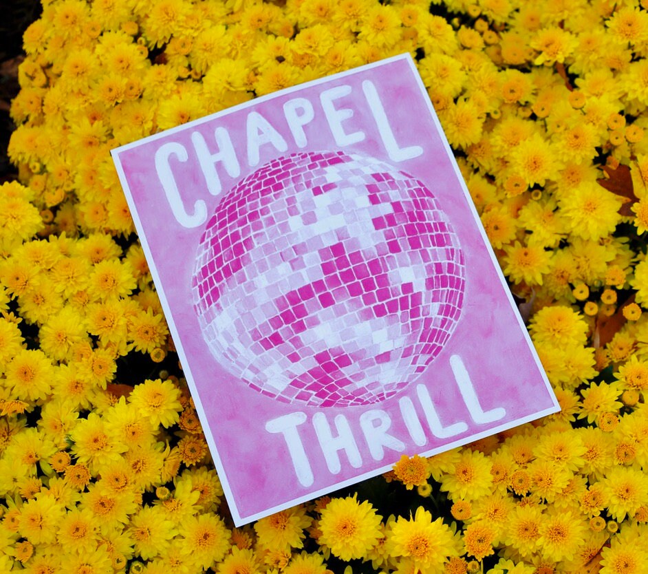 Digital Download PINK UNC Chapel Hill Disco Ball Art Print | Various ...