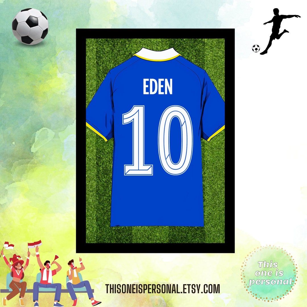 Personalised Football Shirt Print, Soccer Print Any Team, Chelsea ...
