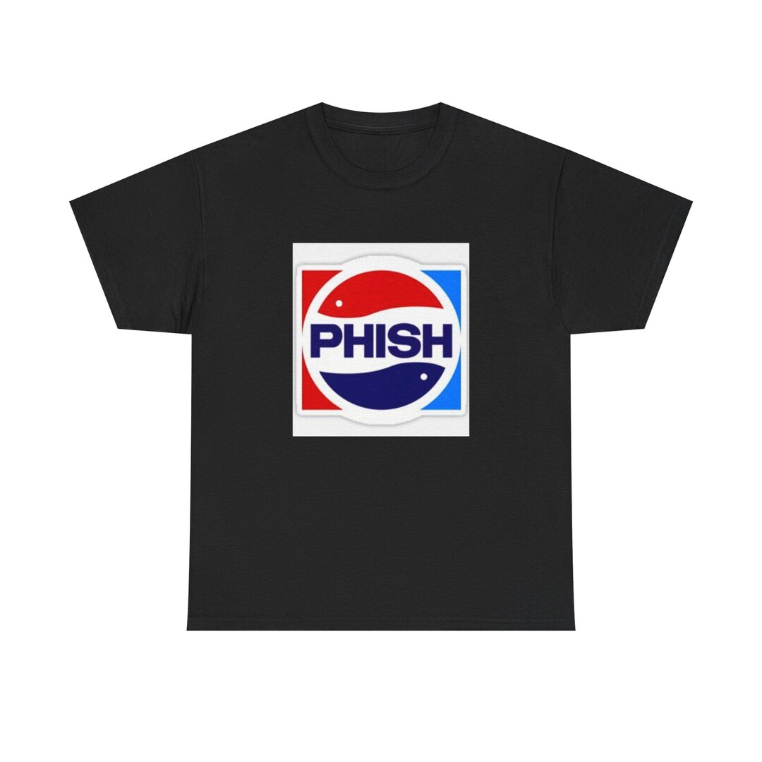Phish Pepsi Lookalike Logo Tee | Red Blue Retro Band Graphic Shirt - Etsy
