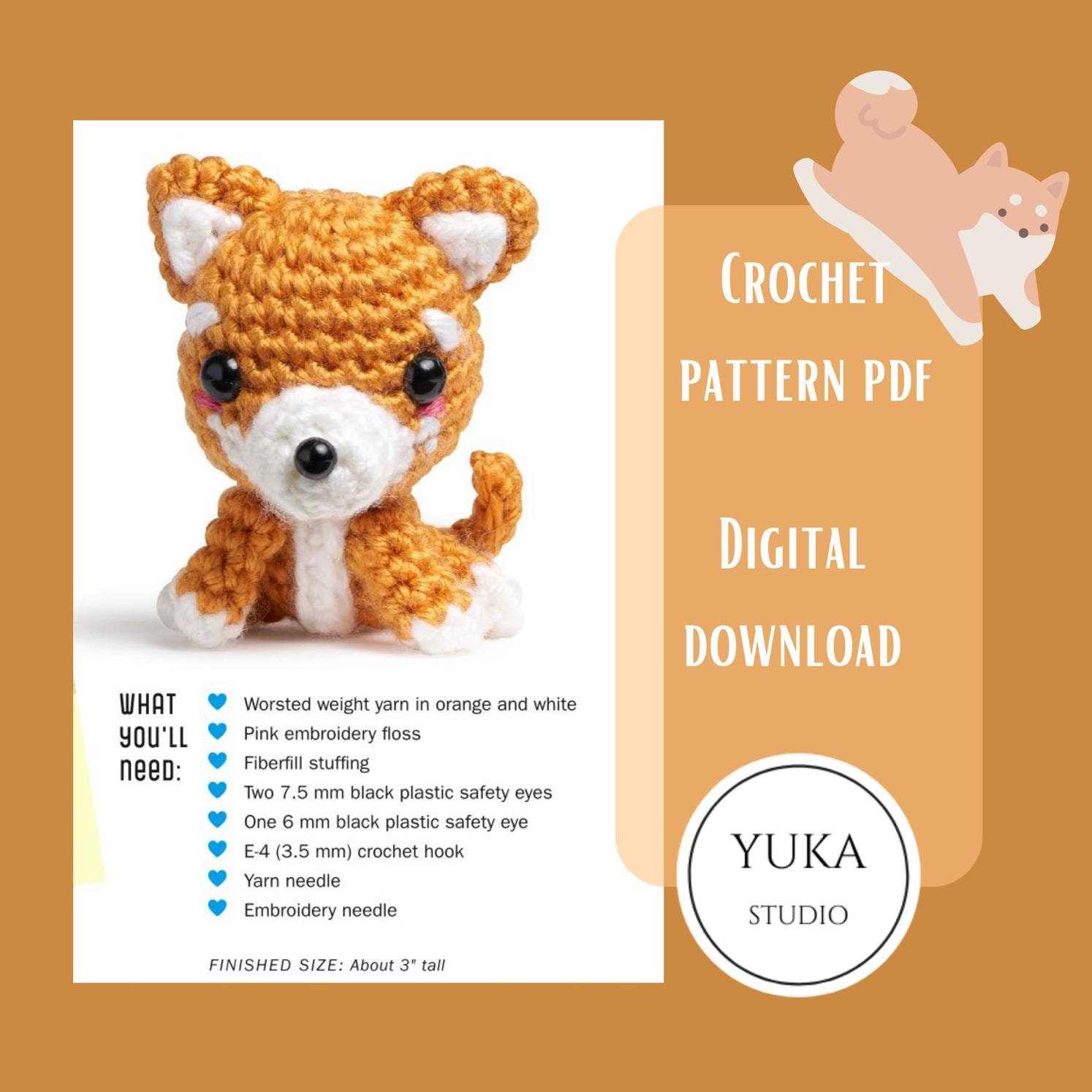 Shiba Inu Crochet PATTERN Amigurumi | Amigurumi Tutorial PDF in English ...