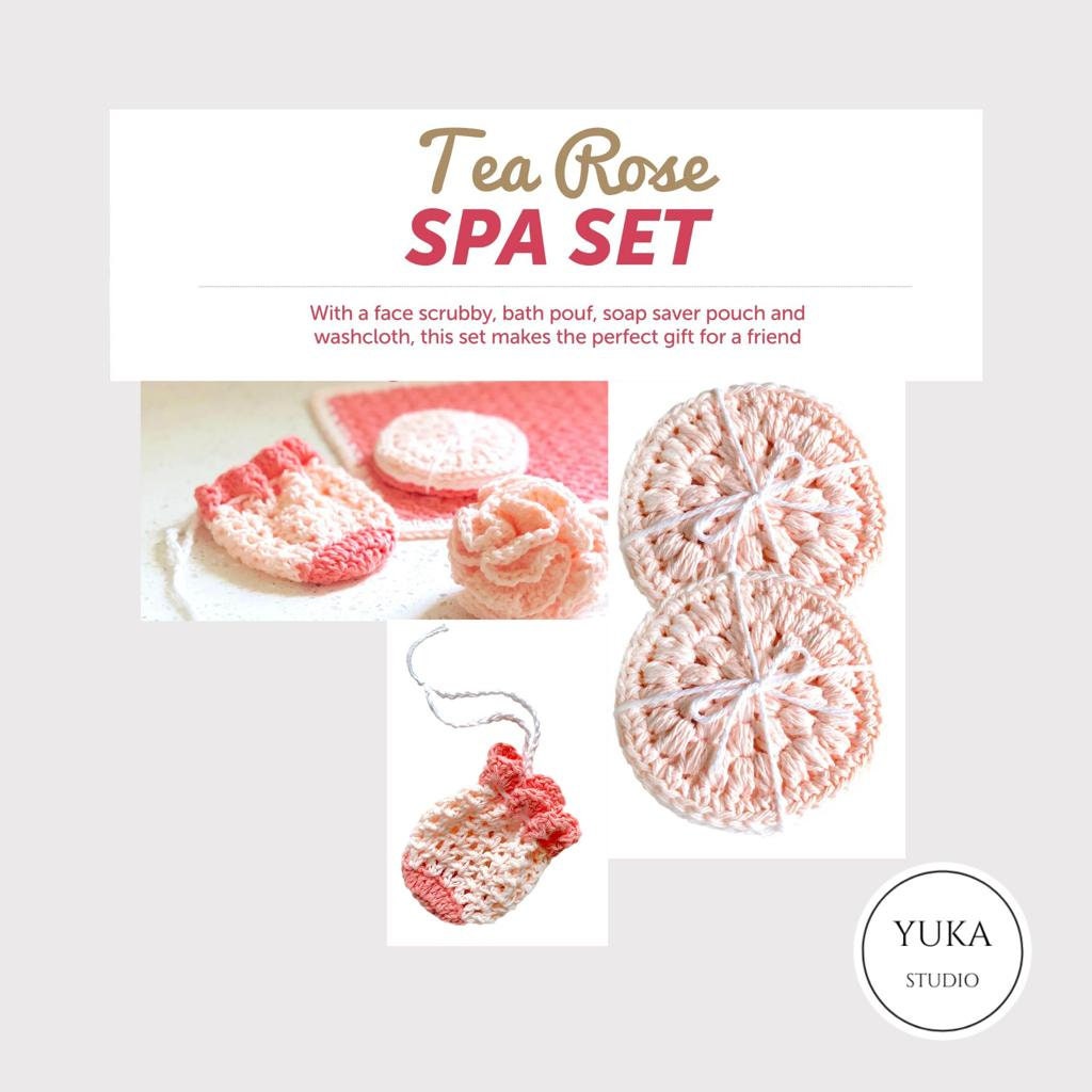 Crochet SPA Set Pattern: Washcloth & Scrubby (PDF Pattern) - Etsy