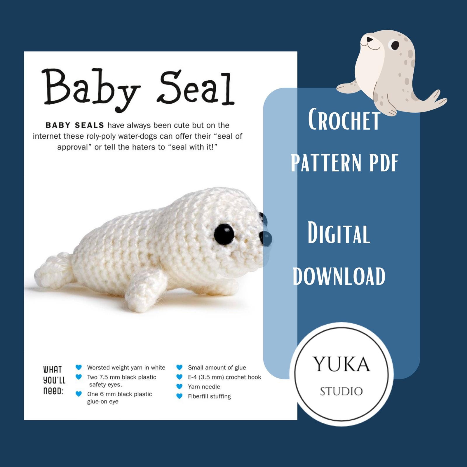 Seal, Seal Crochet Pattern, Crochet Pattern, Crochet Seal, Seal Pattern ...