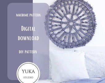 Mandala Macrame Wall Hanging / Half-circle - Etsy