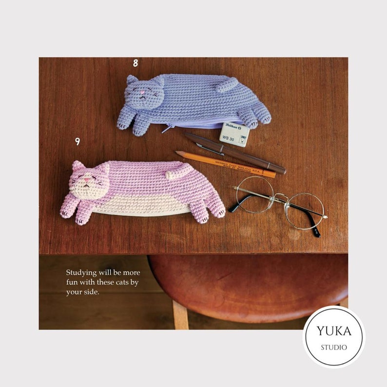 Crochet Pattern Crochet Cat Pencil Case Handmade Pen Box PDF - Etsy