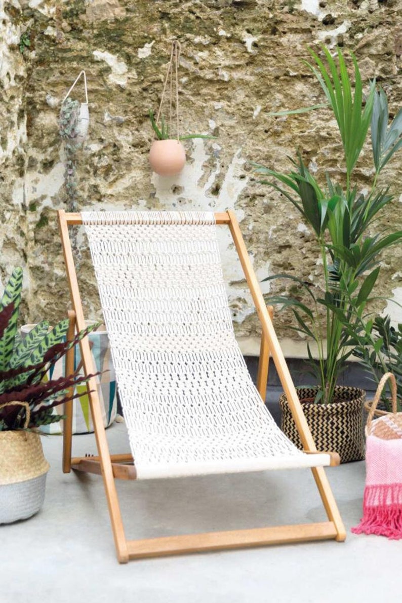 Macrame Deck Chair Pattern: DIY Hanging Swing Chair Tutorial (PDF ...