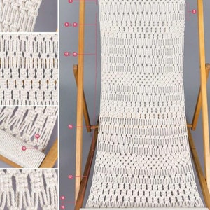 Deck Chair Macrame Pattern Tutorial, Digital Download PDF, DIY Tutorial ...