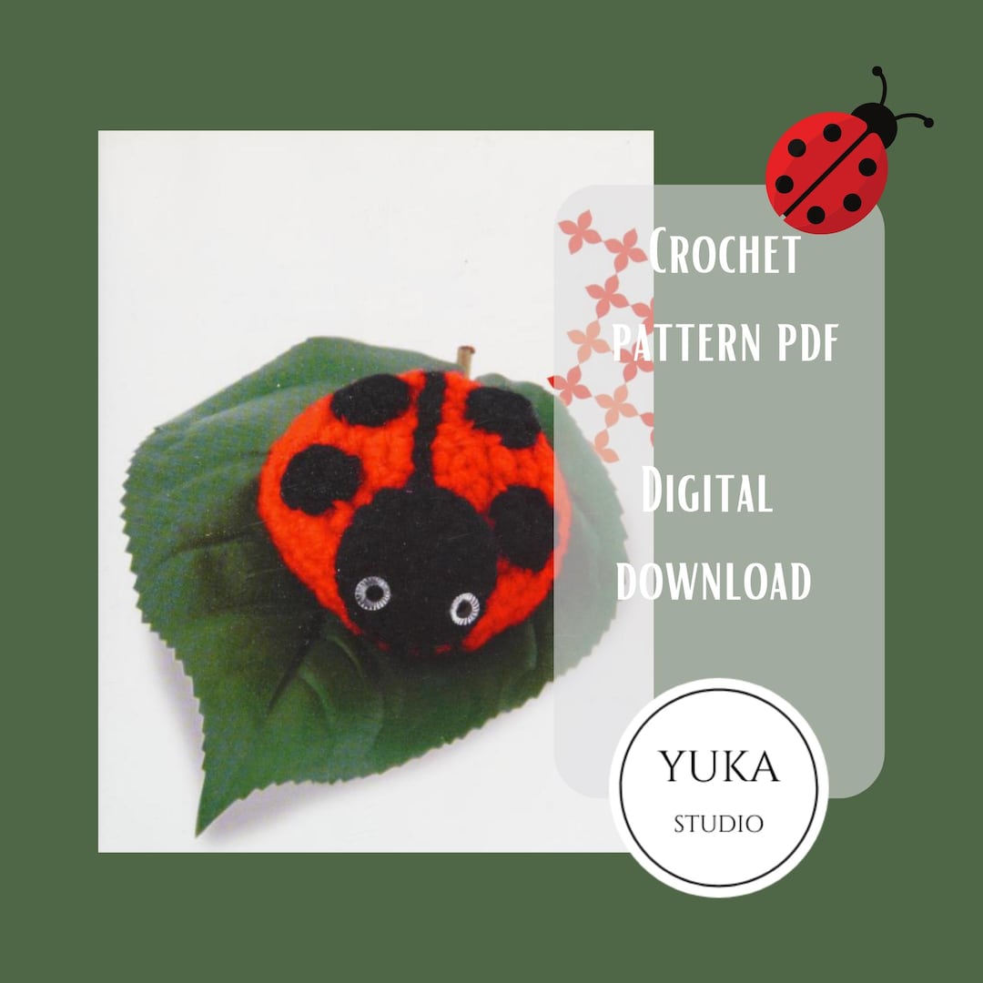 Love Bug Crochet PATTERN, Ladybird Crochet Pattern, Ladybug Crochet ...