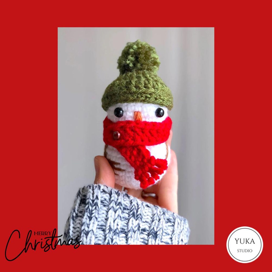 Mini Snowman Crochet Pattern & Crochet Christmas Tree Pattern PDF ...