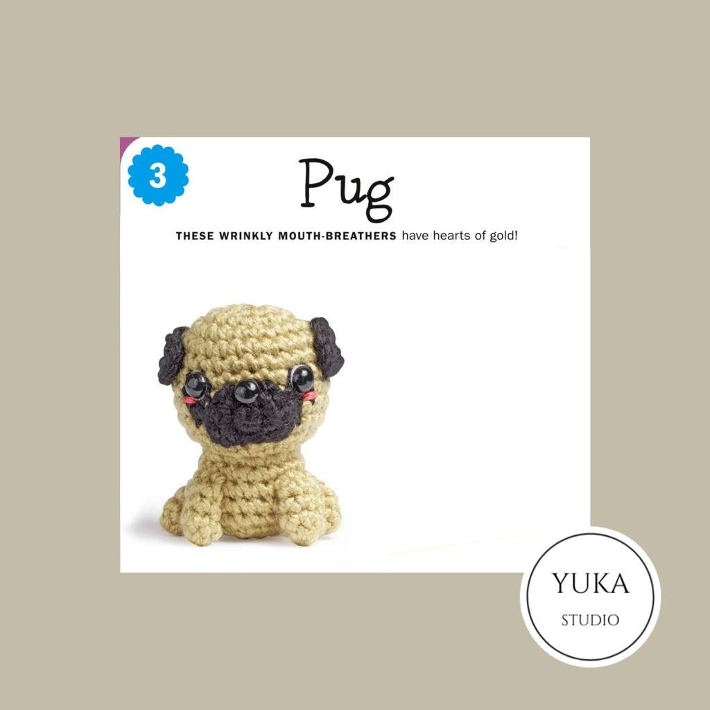 Dog Pet PUG Amigurumi Crochet Pattern, the Pug Crochet Pattern ...