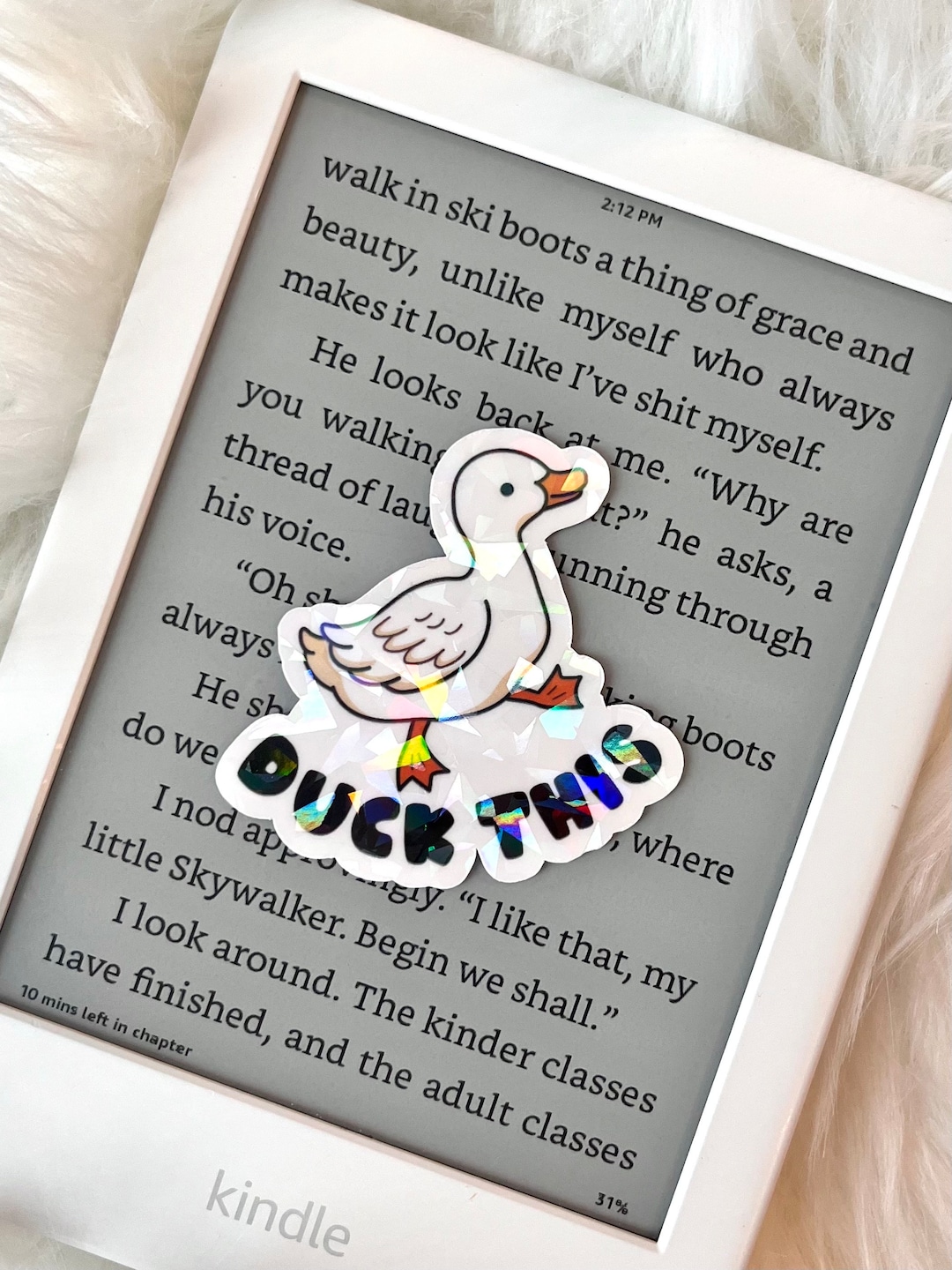 Duck This Holographic Sticker - Etsy