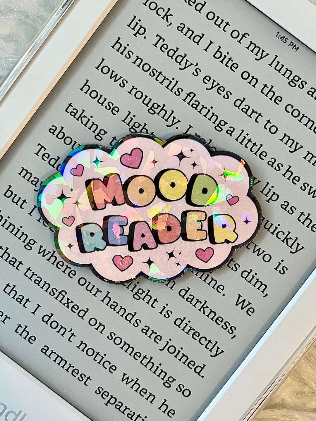 Mood Reader • Holographic Sticker - Etsy