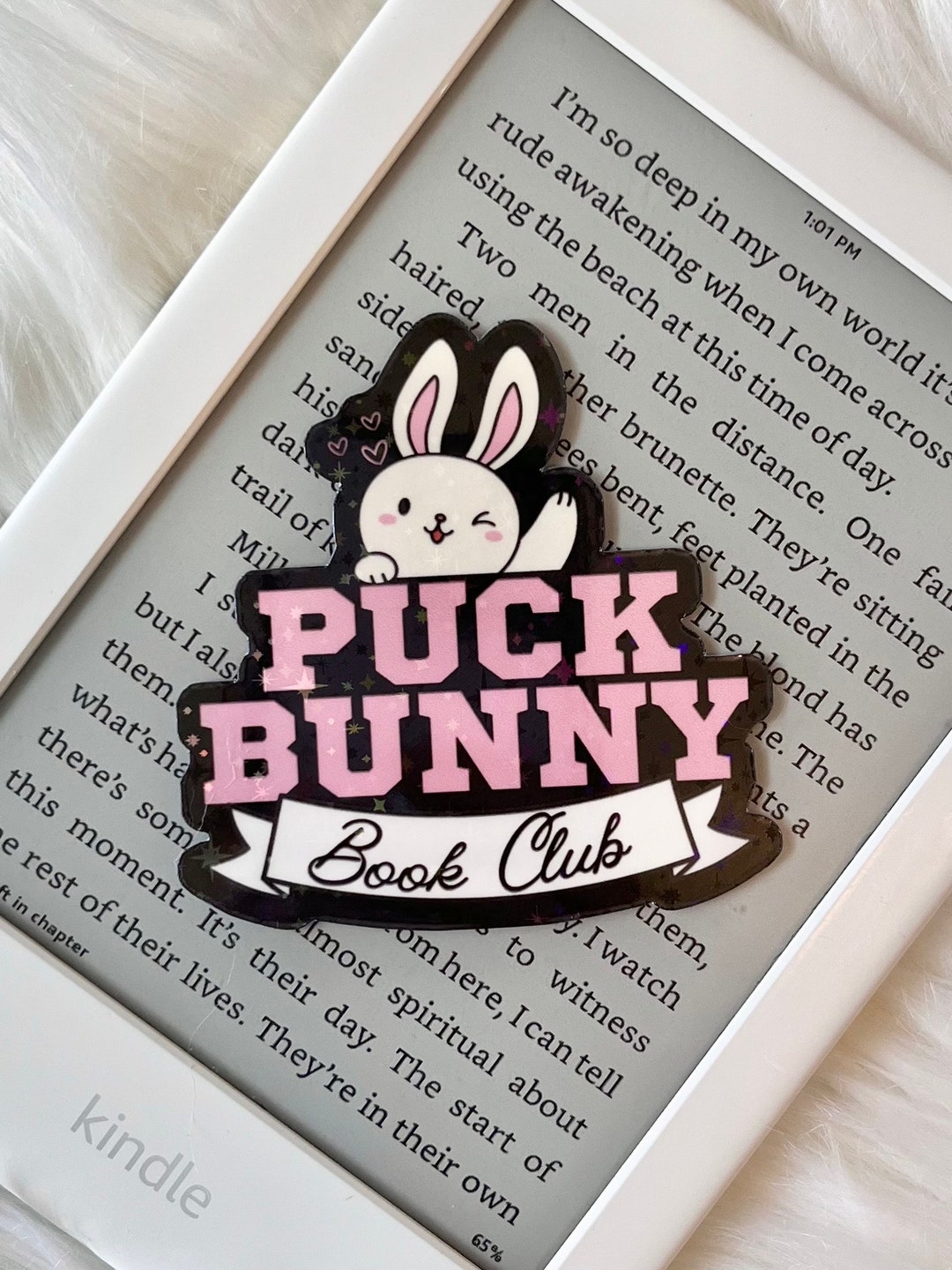 Puck Bunny Book Club • Sports/hockey Romance • Holographic Sticker - Etsy