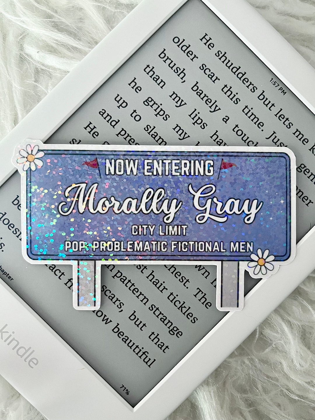 Morally Gray City • Holographic Sticker - Etsy