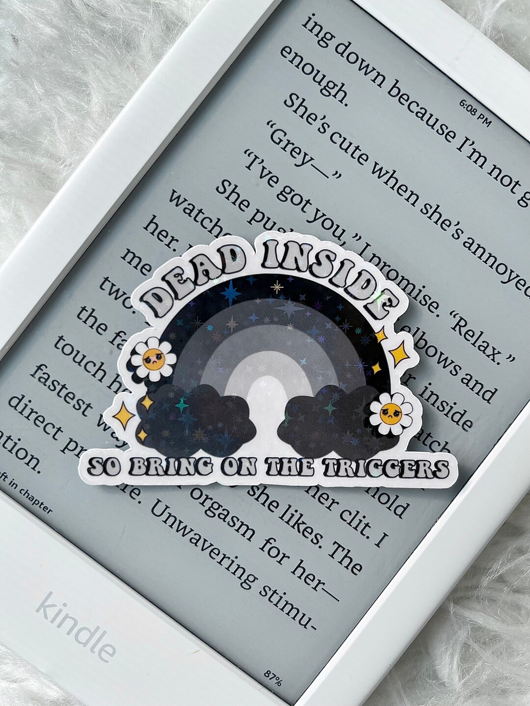 Dead Inside • Trigger Warnings • Holographic Sticker - Etsy