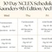 Saunders 9th Edition NCLEX Study Plan With Archer Review - Etsy