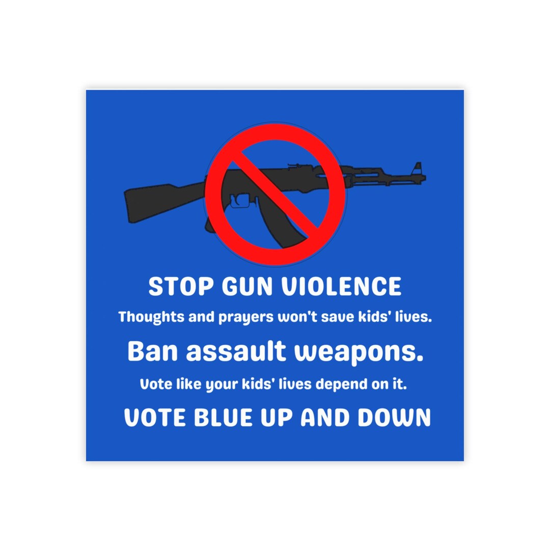 Sticky Post-it® Note Pads Stop Gun Violence Ban Assault Weapons FREE ...