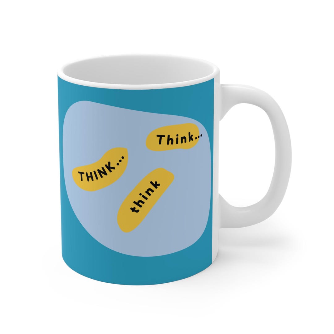 Think Think Think AA Recovery Coffee Mug 12 Step Daily Support for Your ...