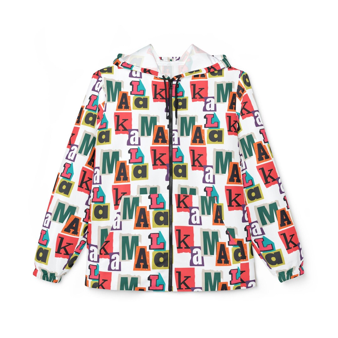 Kamala Windbreaker Jacket With Hood Zipper Two Pockets Kamala Harris ...
