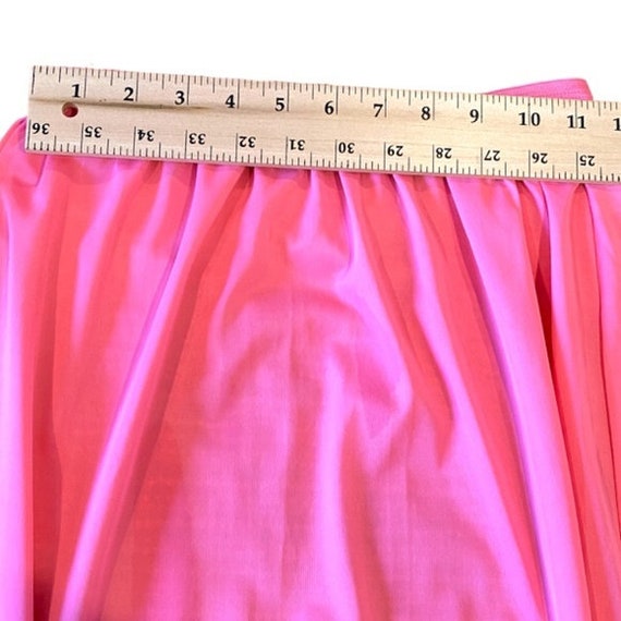 Vintage Vanity Fair Hot Pink Half Slip With Lace Trim… - Gem