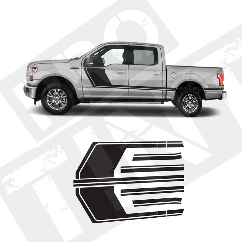 F150 Truck Side Stripe Kit, Decal (6 Piece) Graphics for Years 2015 ...