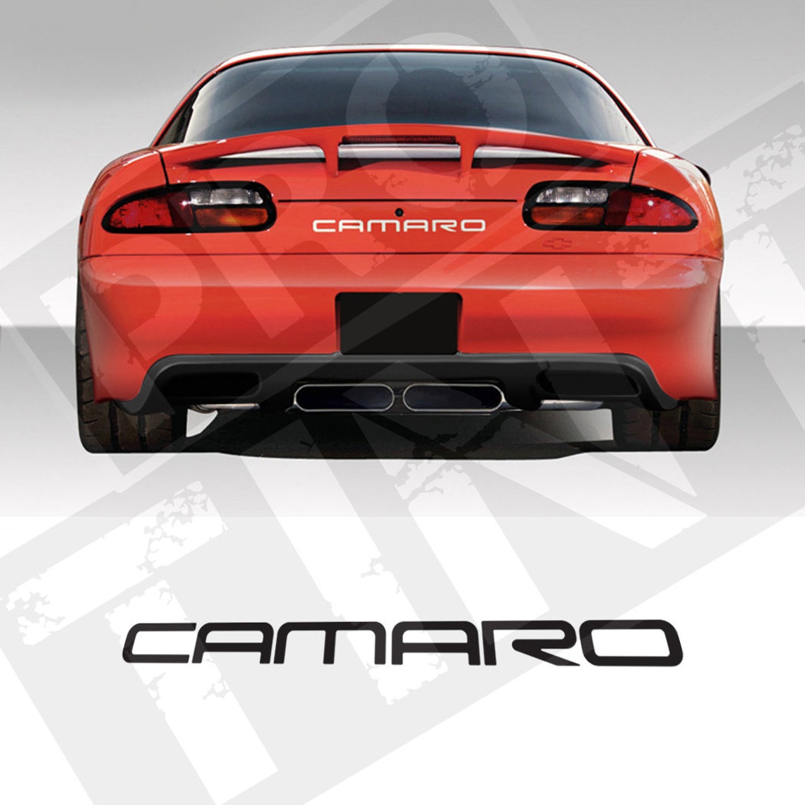Camaro 4th Gen Trunk Text Inlay Decal Kit Graphics - DIY Kit, Easy to ...