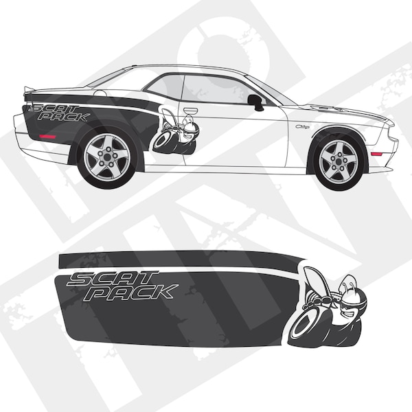 Dodge Challenger Scat Pack Decals - Etsy