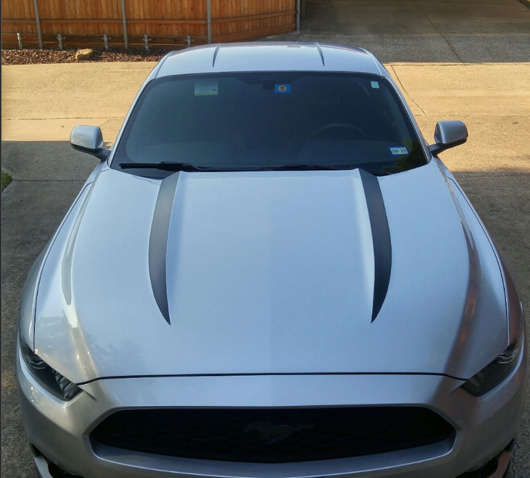 Fits Ford Mustang Hood Graphics for Years 2015-2022 - Stripes Stickers ...