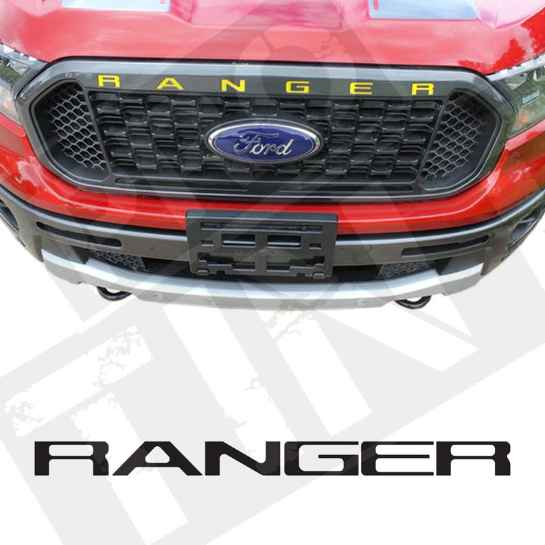 Ranger Truck Grill Text Inlay Decal Kit Graphics - DIY Kit, Easy to ...