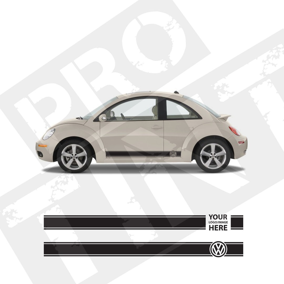 1998-2016 Volkswagen Beetle Bug Rocker Panel Vinyl Graphics Decals ...