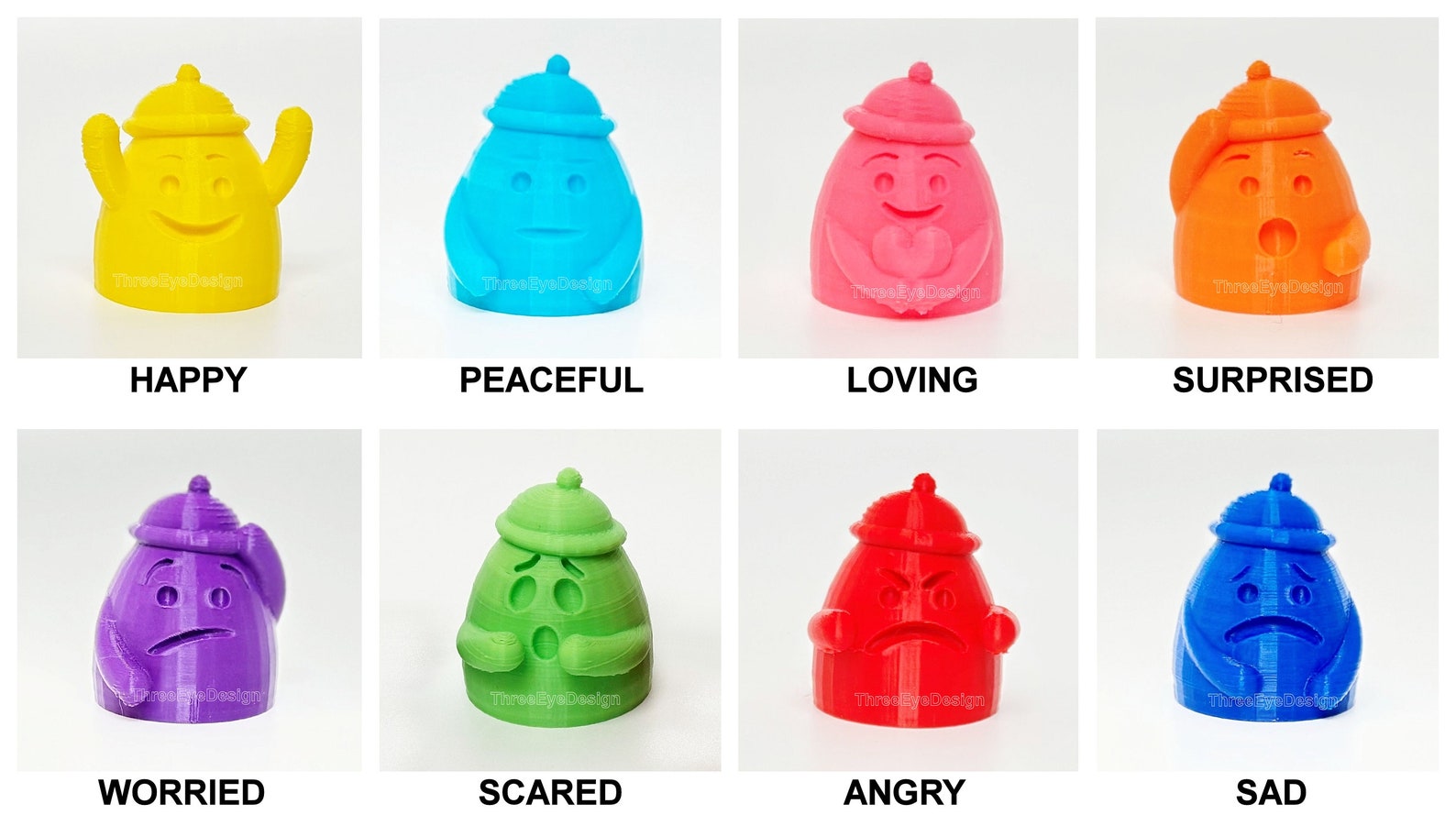 Emotion Dolls - 8 Feelings Dolls Figurines Play Therapy Set - Etsy