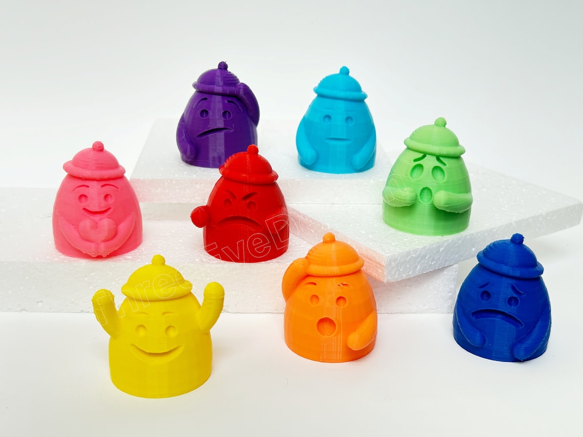 Emotion Dolls - 8 Feelings Dolls Figurines Play Therapy Set - Etsy