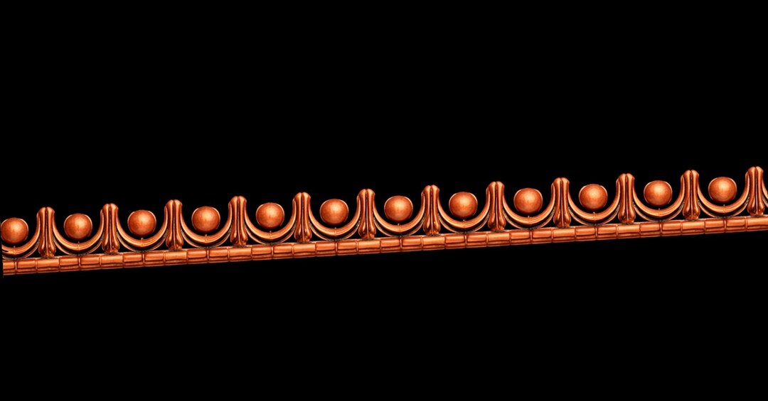 SWJ™ 99% Copper Gallery Bezel Wire Swag Pattern X 12 Inch (5.44 × 0 ...